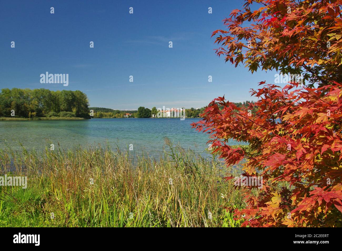 "Klostersee" (Monastery lake) and "Kloster Seeon" (Monastery Seeon ...