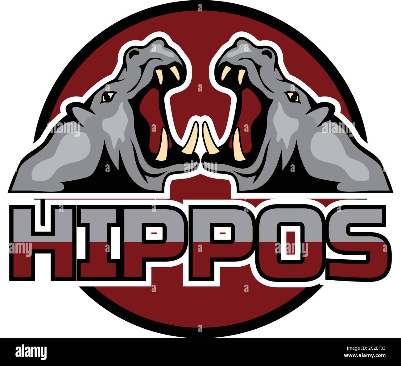 Hippopotamus Logo High Resolution Stock Photography and Images - Alamy