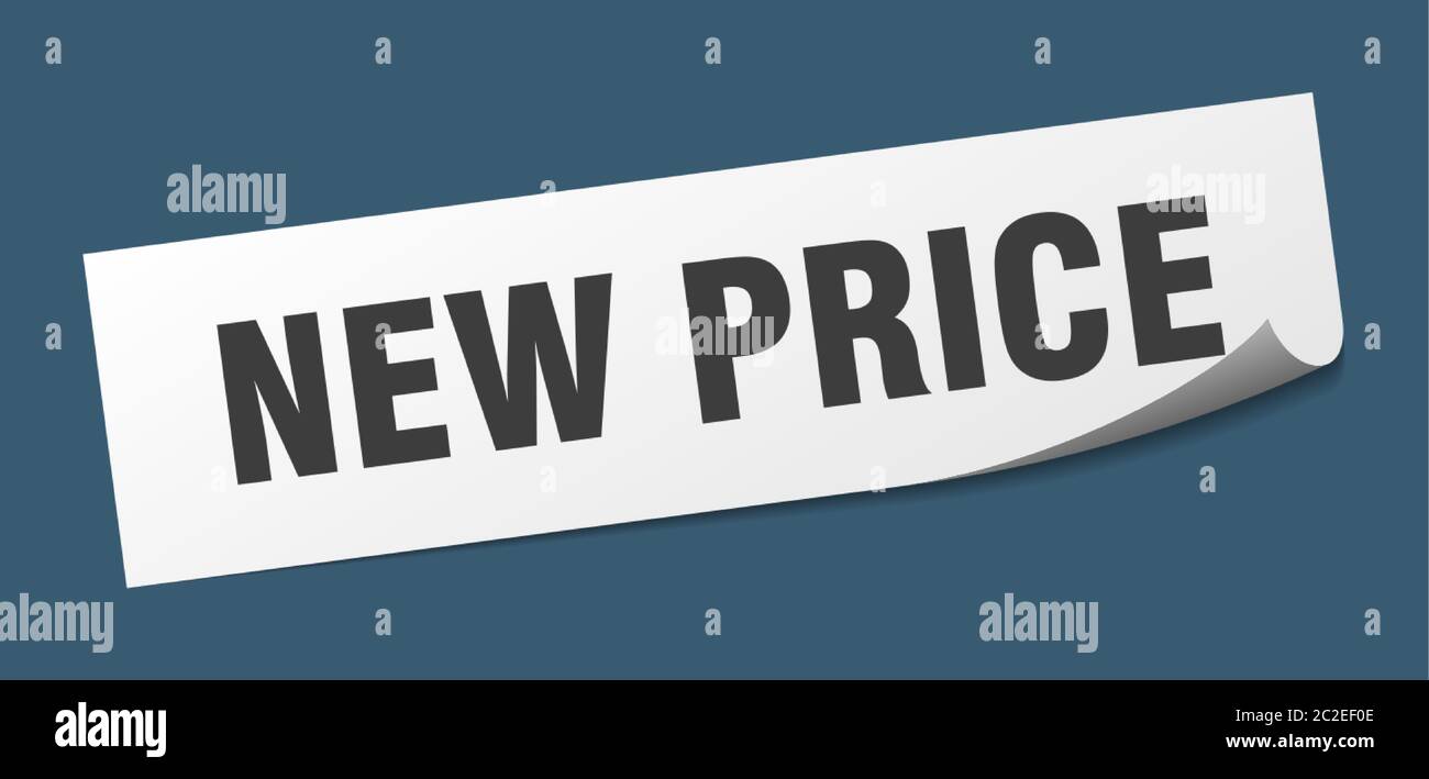 new price sticker. new price square isolated sign. new price label ...