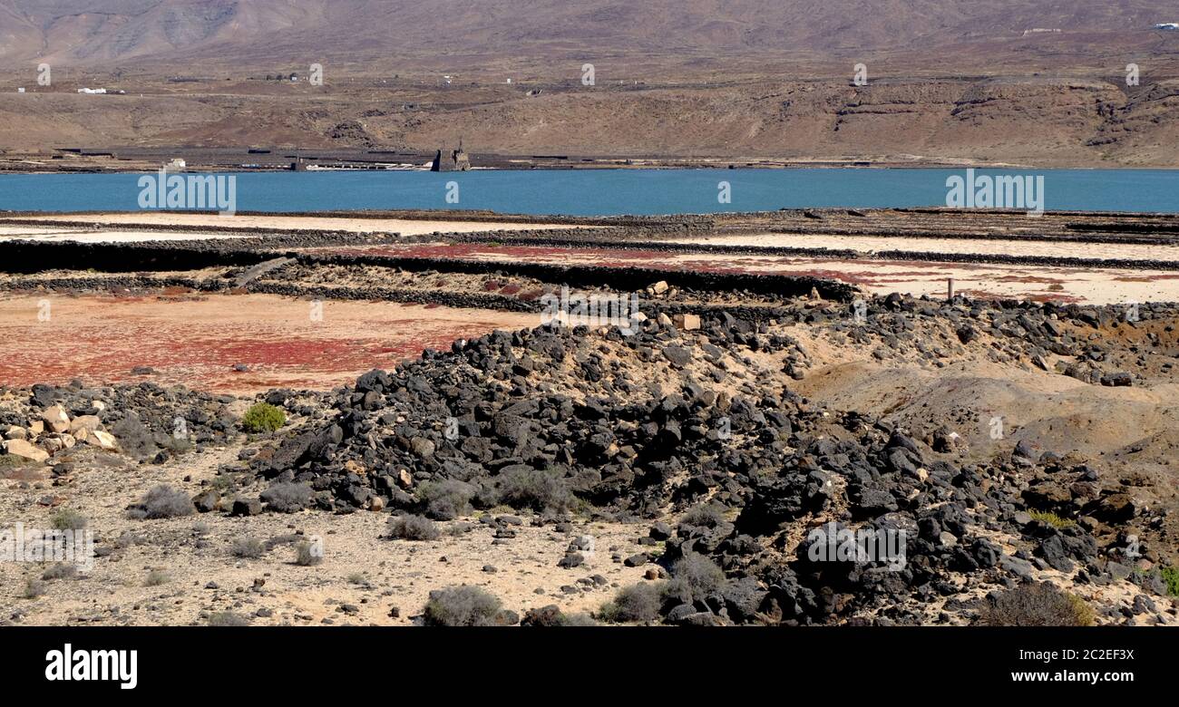 Volcanic landscape with extinct volcanoes hi-res stock photography and ...