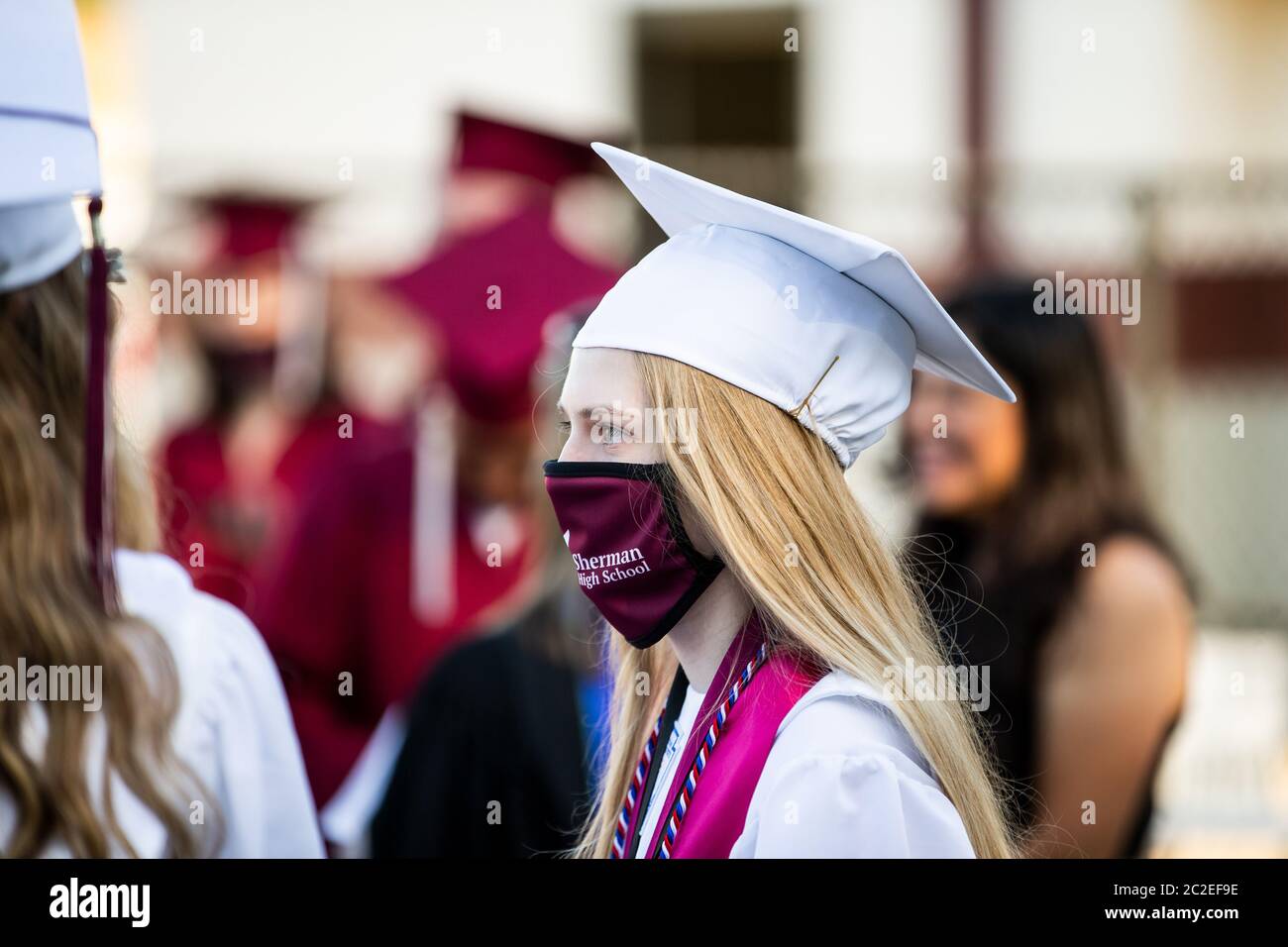The Sherman High School Class of 2020 commencement ceremony is held on ...