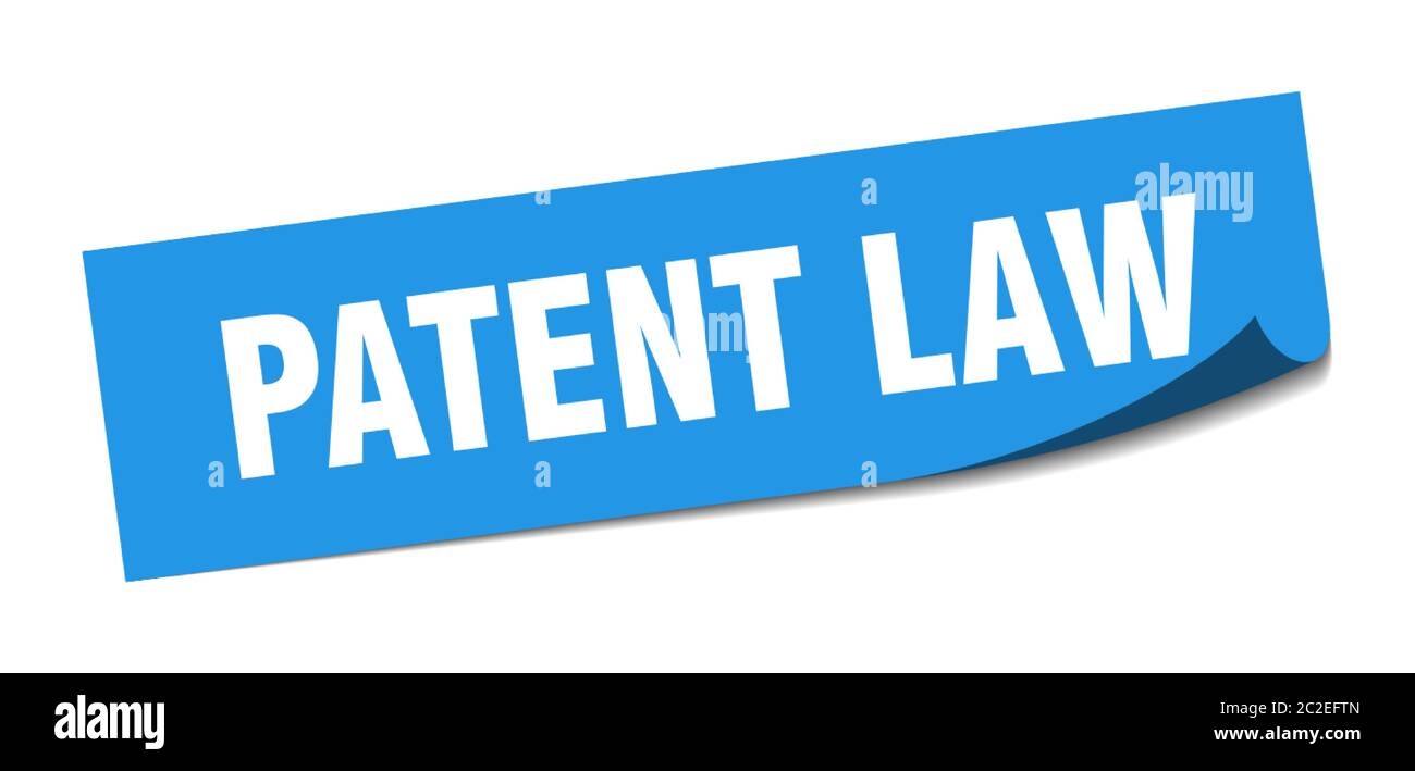 patent law sticker. patent law square isolated sign. patent law label ...