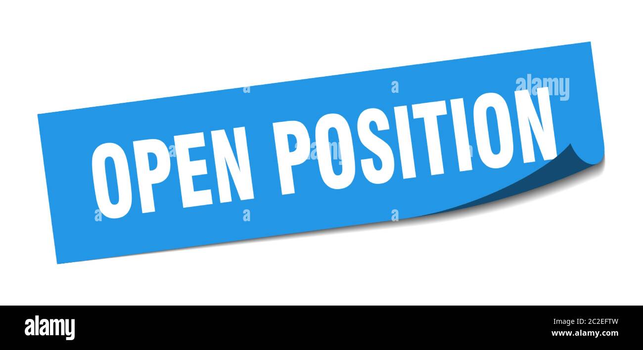 open position sticker. open position square isolated sign. open ...