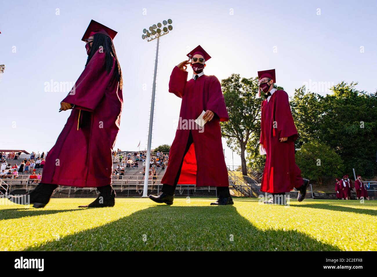 The Sherman High School Class of 2020 commencement ceremony is held on ...