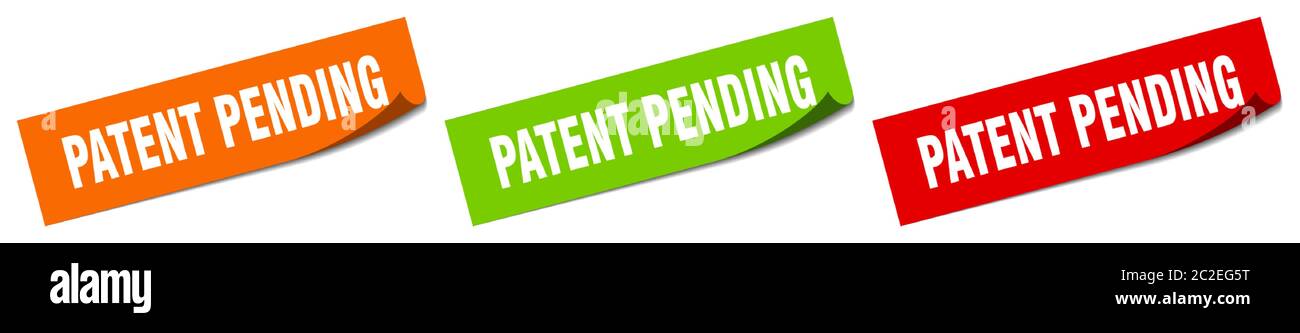 patent pending sticker. patent pending square isolated sign. patent ...