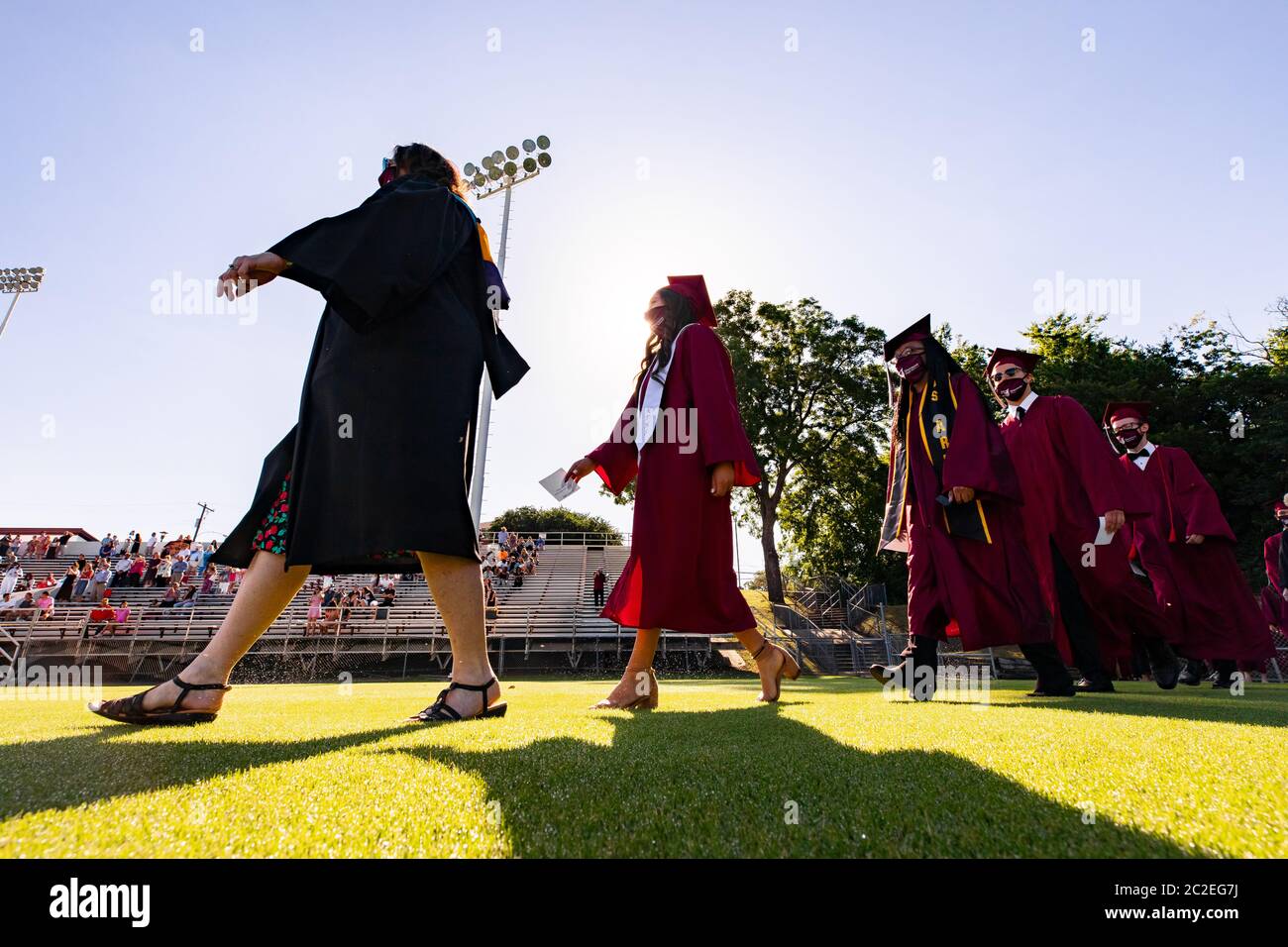 The Sherman High School Class of 2020 commencement ceremony is held on ...