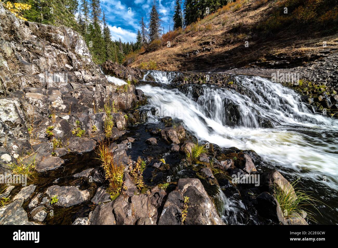 Riverbed, Elk River, Idaho Stock Photo - Alamy