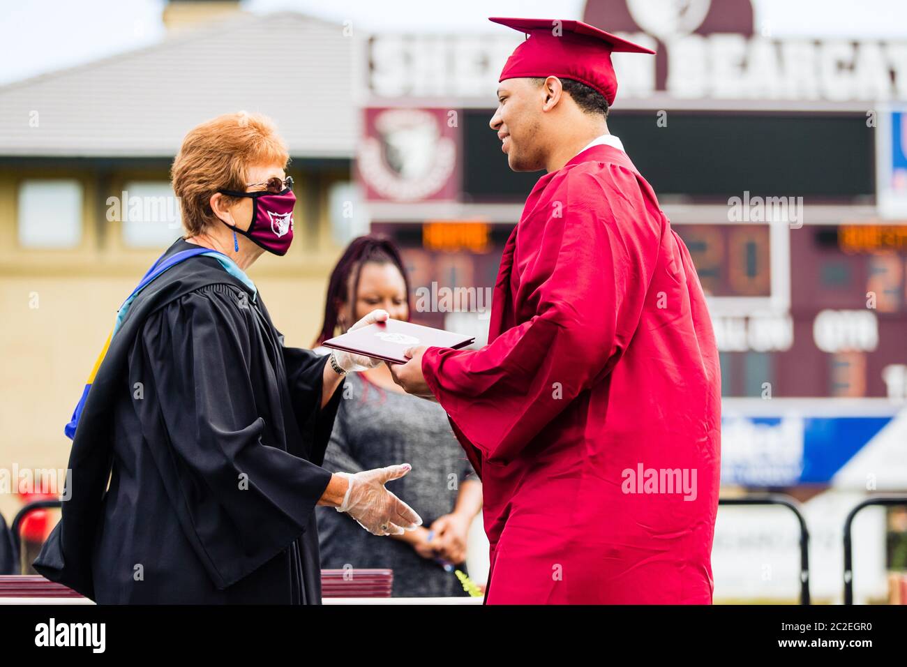 The Sherman High School Class of 2020 commencement ceremony is held on ...