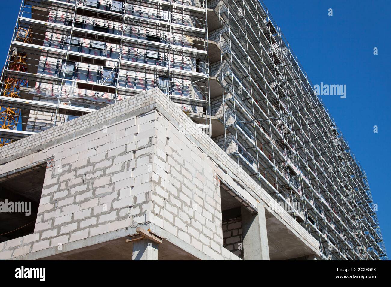 New apartment building under construction Stock Photo - Alamy