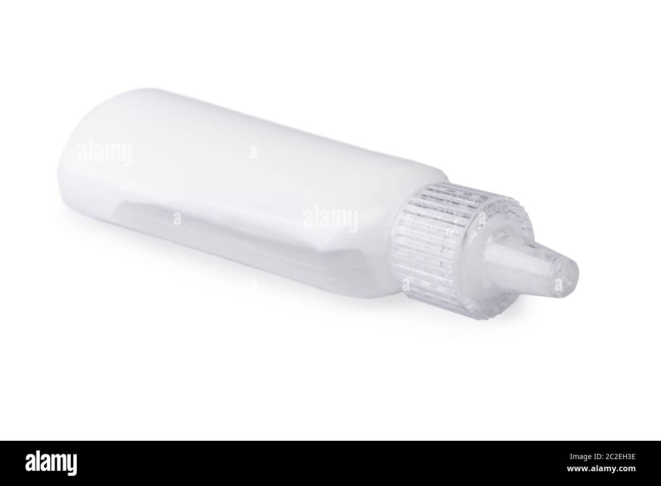 White blank plastic tube isolated on white background Stock Photo - Alamy
