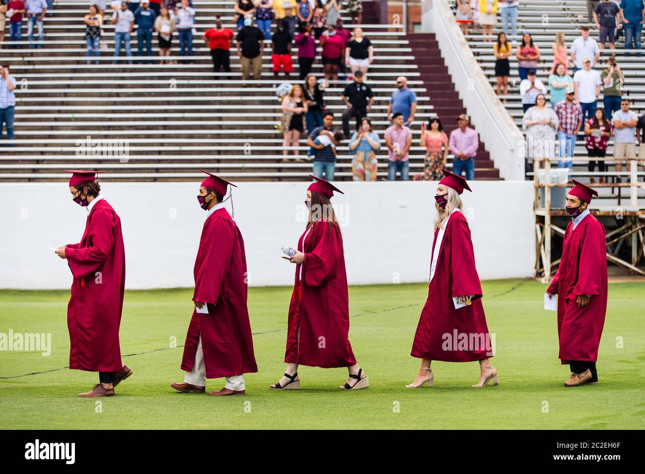 The Sherman High School Class of 2020 commencement ceremony is held on ...