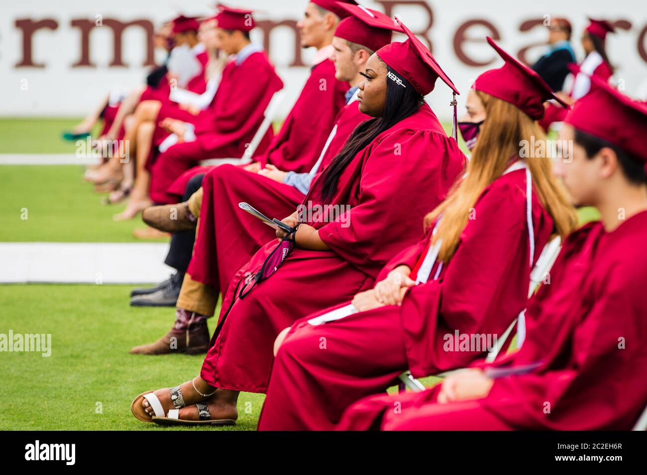 The Sherman High School Class of 2020 commencement ceremony is held on ...