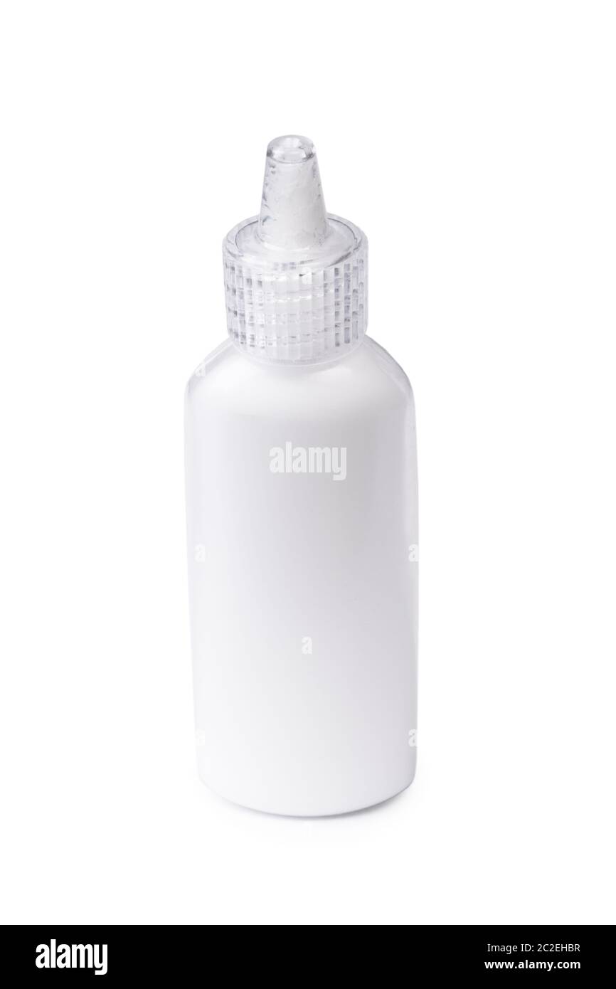 White blank plastic tube isolated on white background Stock Photo - Alamy