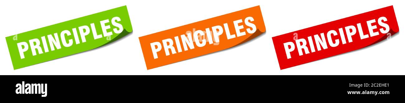 principles sticker. principles square isolated sign. principles label ...