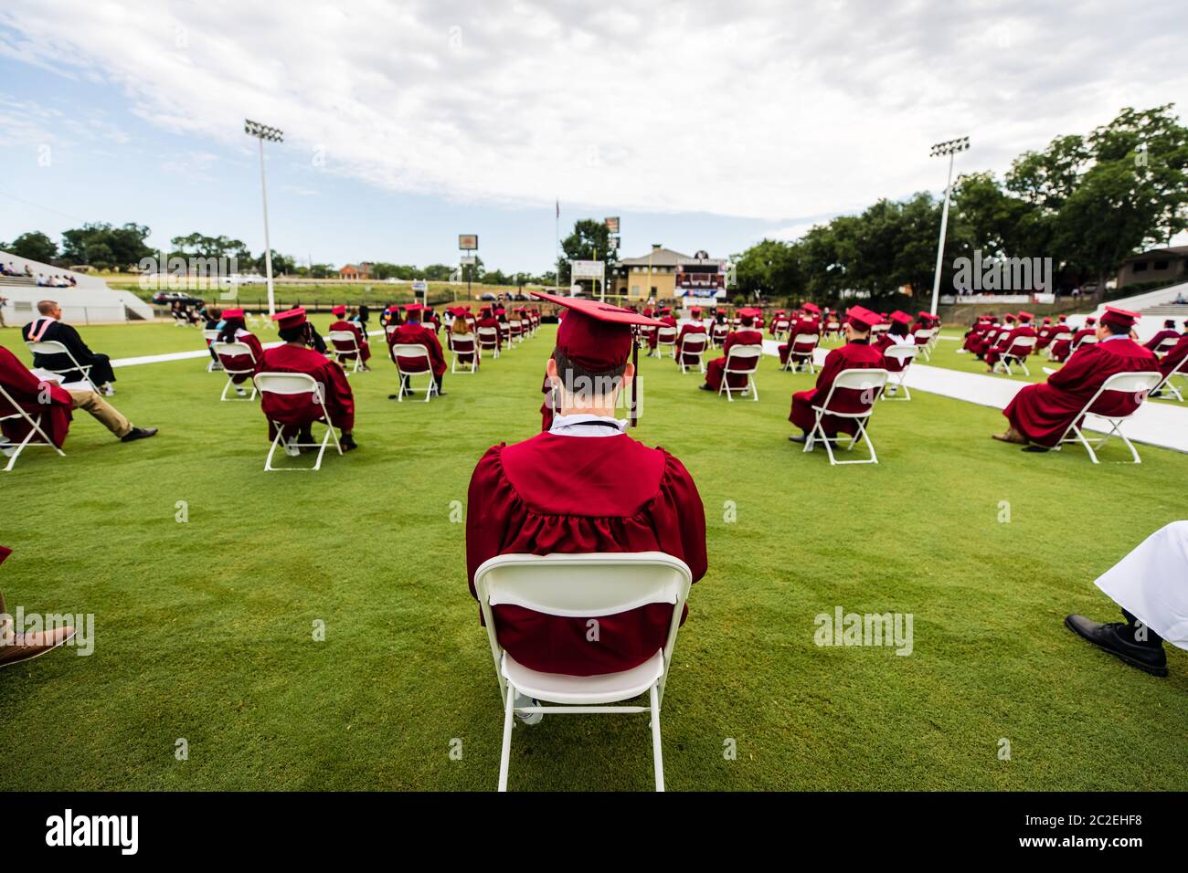 The Sherman High School Class of 2020 commencement ceremony is held on ...