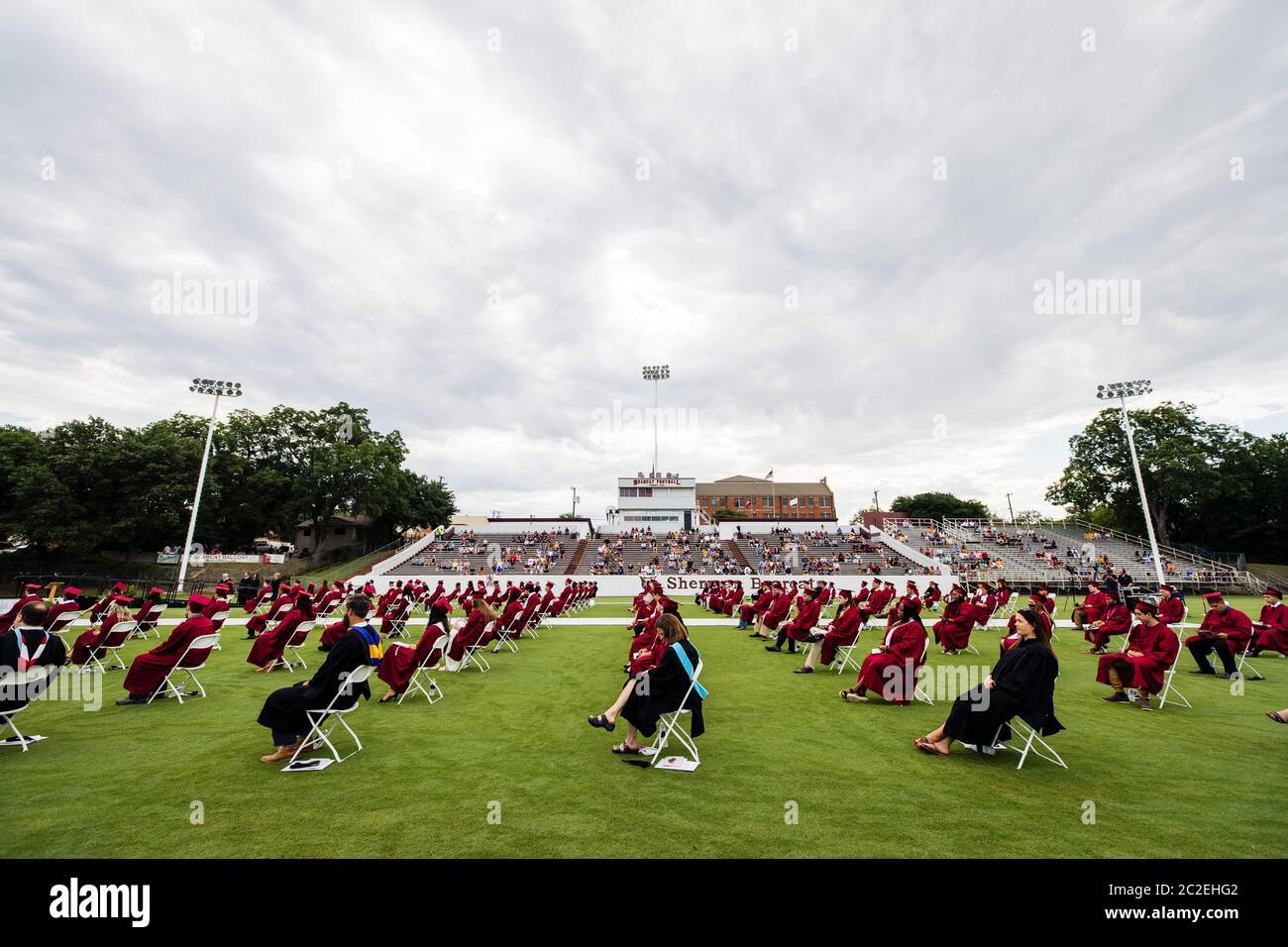 The Sherman High School Class of 2020 commencement ceremony is held on ...