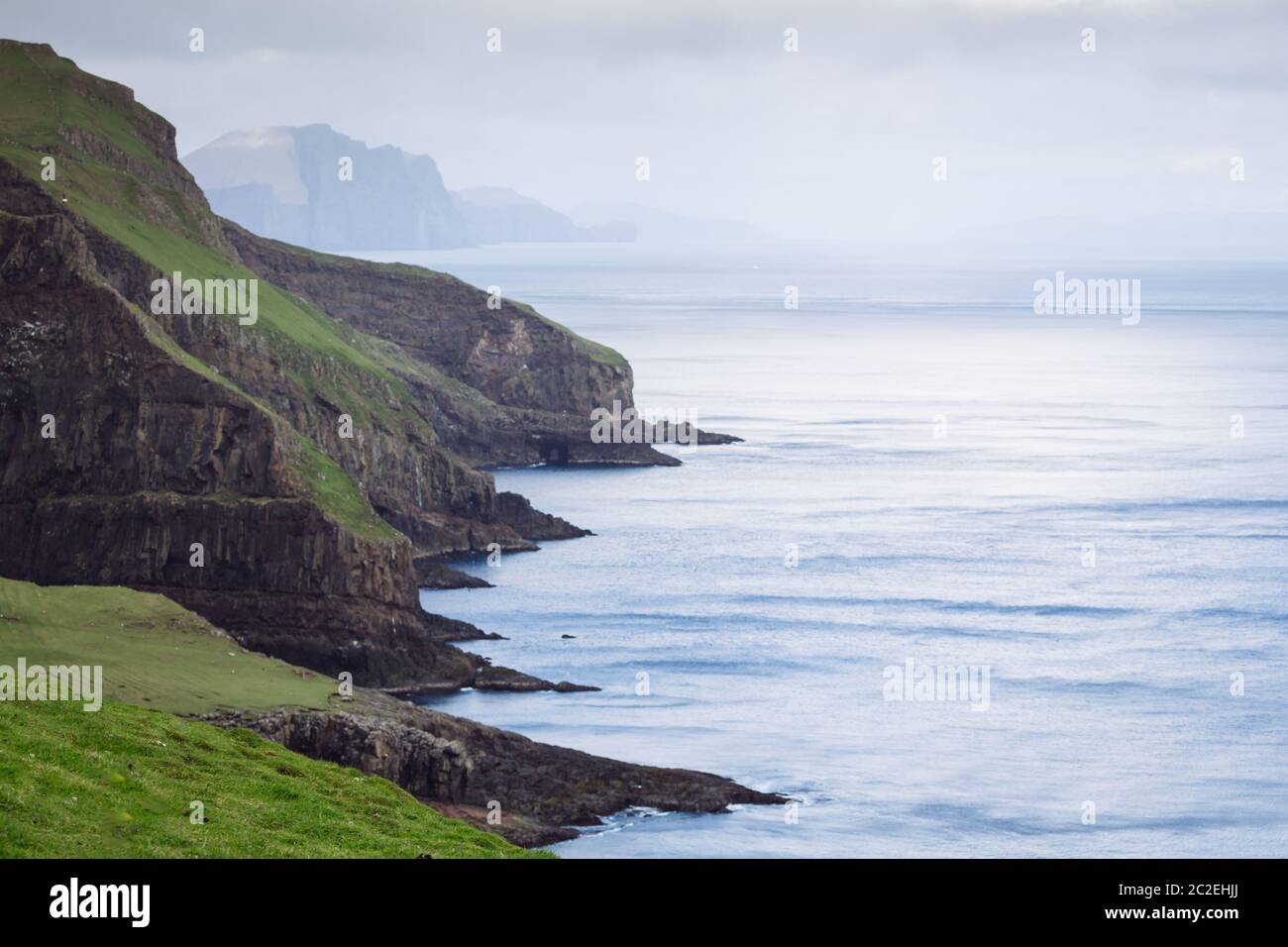 Dramatic landscape on Faroe Islands. The nature of the Faroe Islands in ...