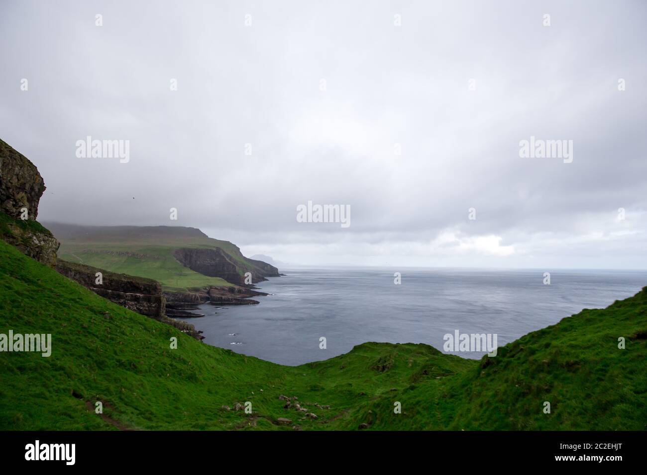 Dramatic landscape on Faroe Islands. The nature of the Faroe Islands in ...