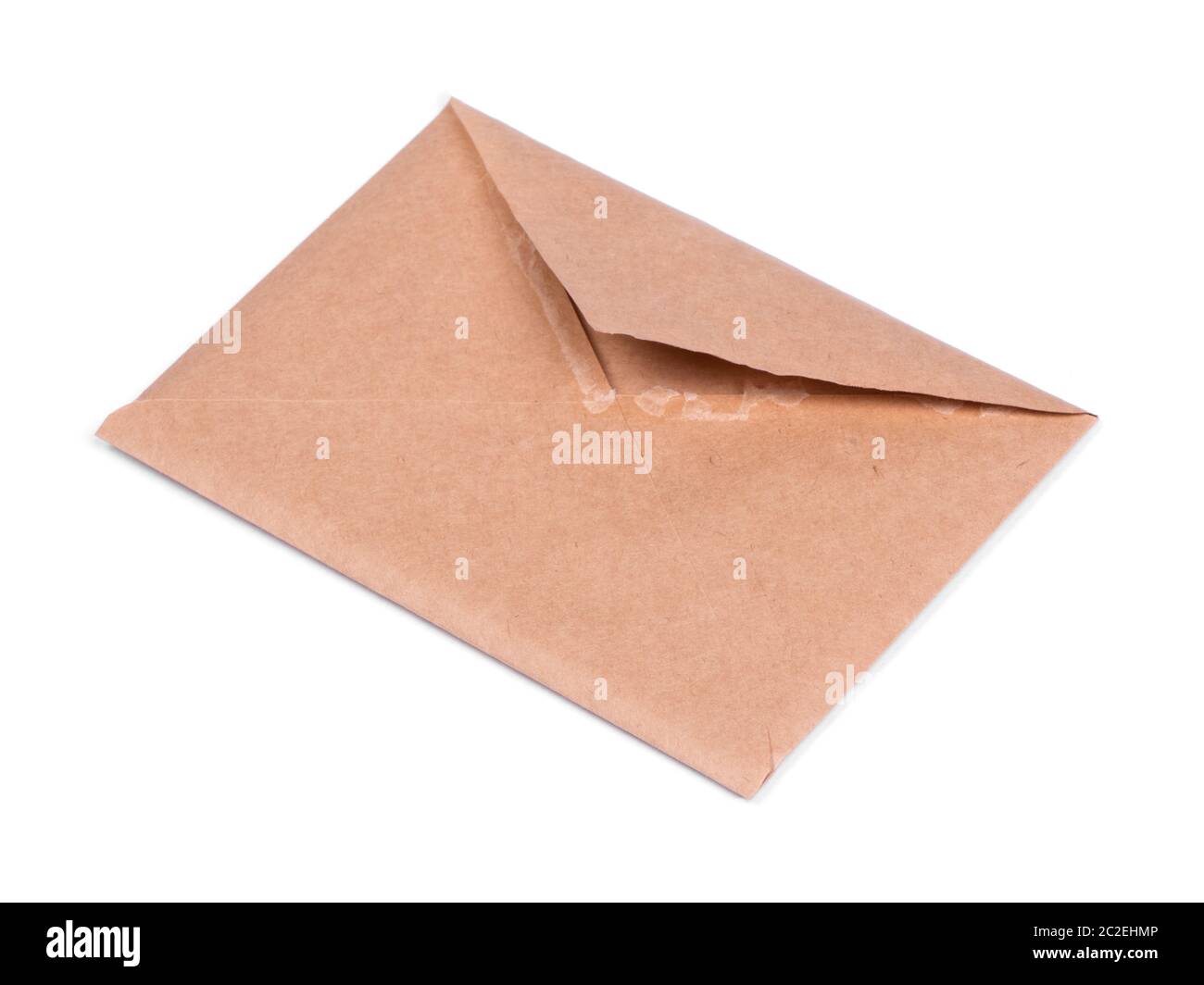Old vintage envelope isolated on white background Stock Photo - Alamy