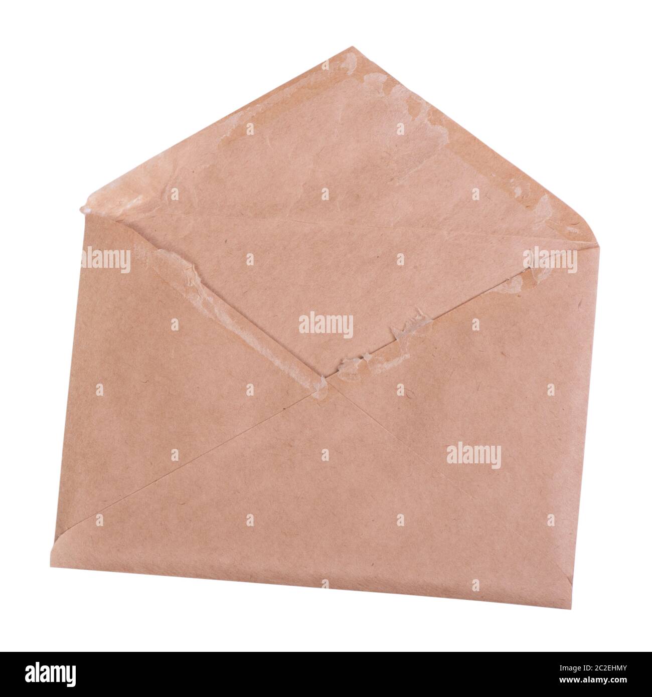 Old vintage envelope isolated on white background Stock Photo - Alamy