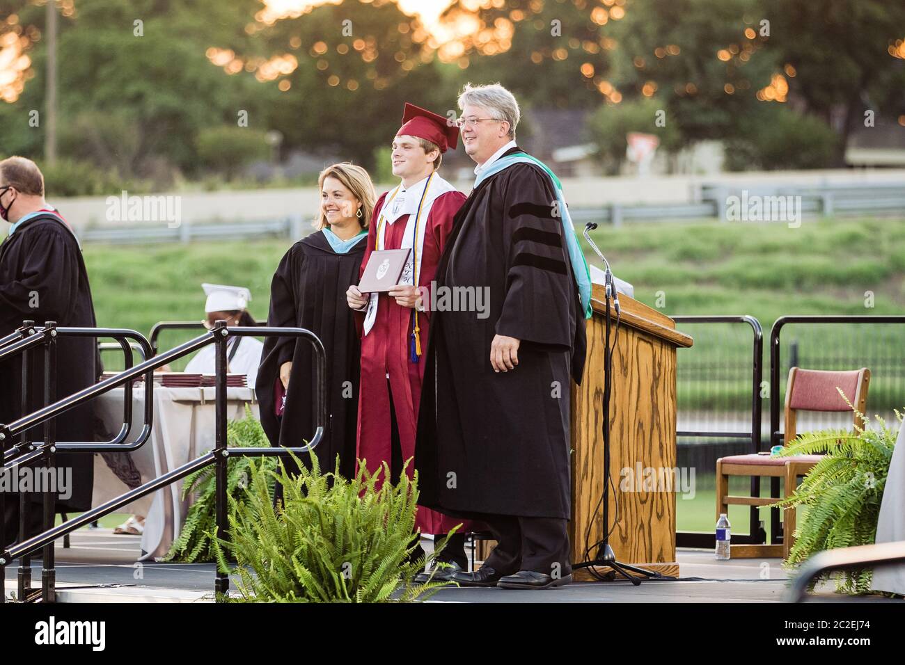 The Sherman High School Class of 2020 commencement ceremony is held on ...