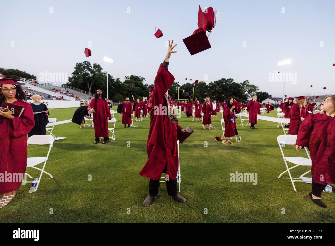 The Sherman High School Class of 2020 commencement ceremony is held on ...