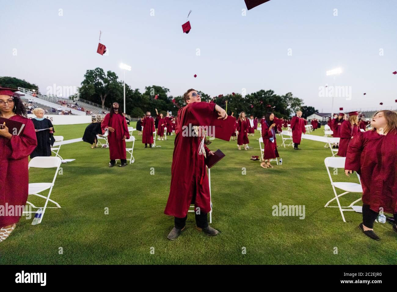 The Sherman High School Class of 2020 commencement ceremony is held on ...