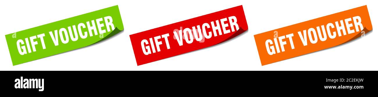 gift voucher sticker. gift voucher square isolated sign. gift voucher ...