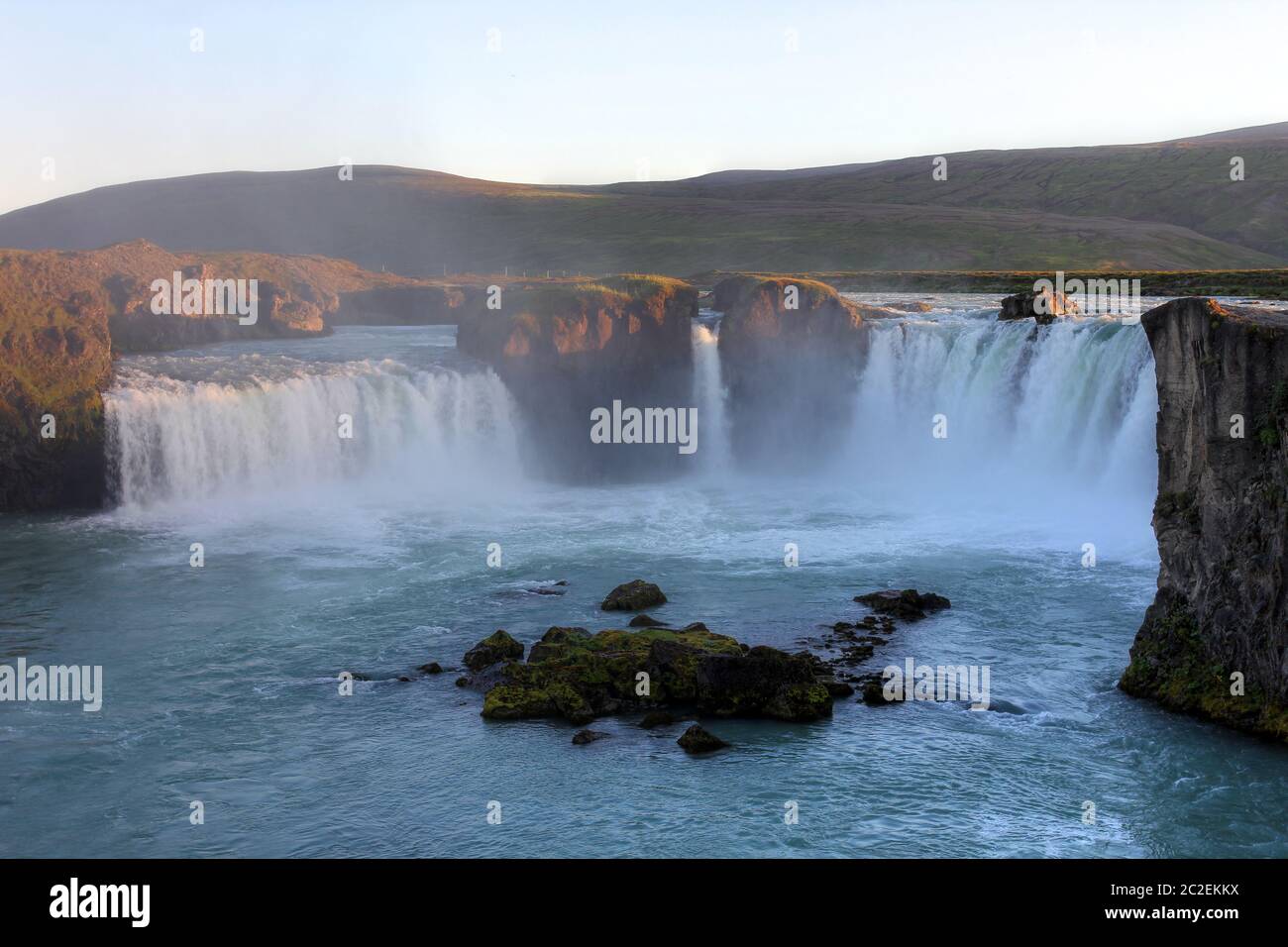Godafoss Waterfall (the waterfall of the gods) - one of the most ...