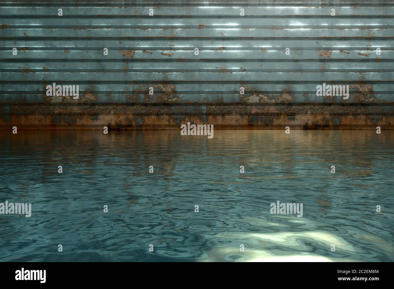 rusty metal wall water surface Stock Photo - Alamy