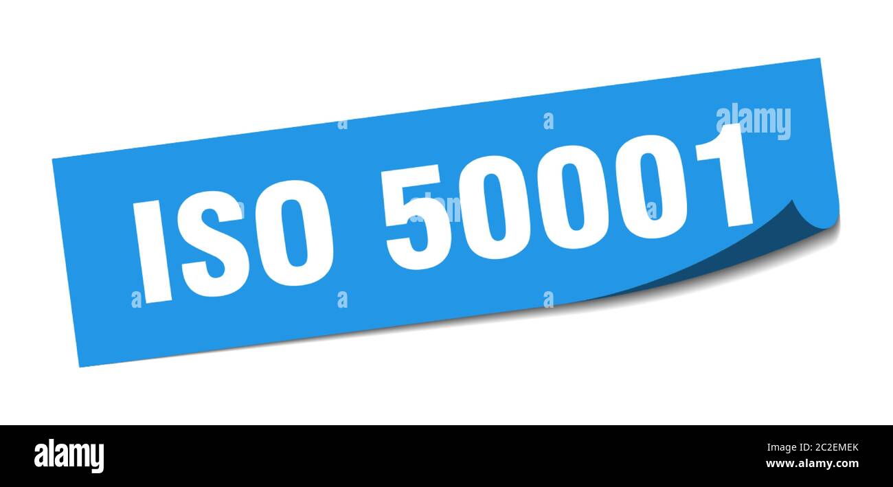 iso 50001 sticker. iso 50001 square isolated sign. iso 50001 label ...