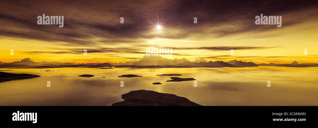 fantasy landscape scenery without vegetation Stock Photo - Alamy