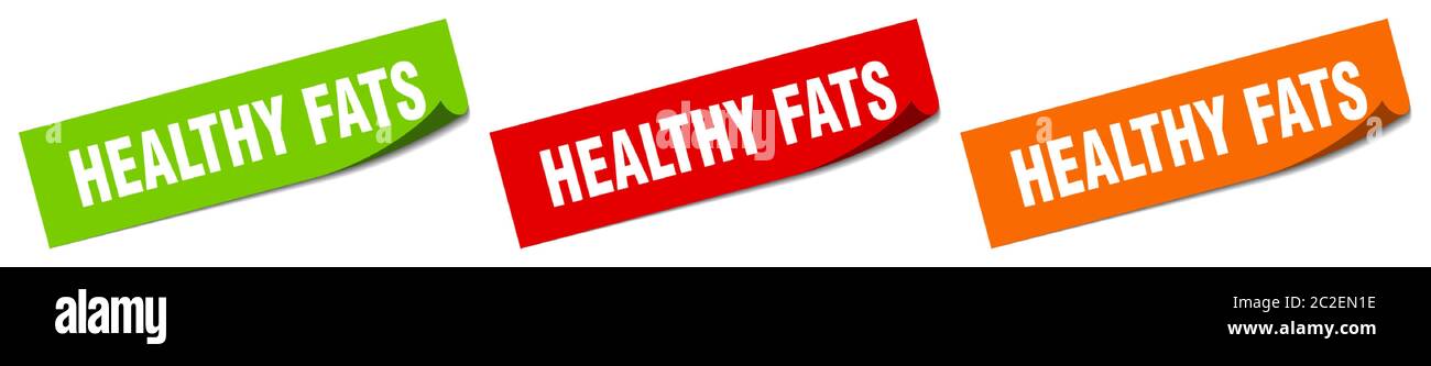healthy fats sticker. healthy fats square isolated sign. healthy fats ...