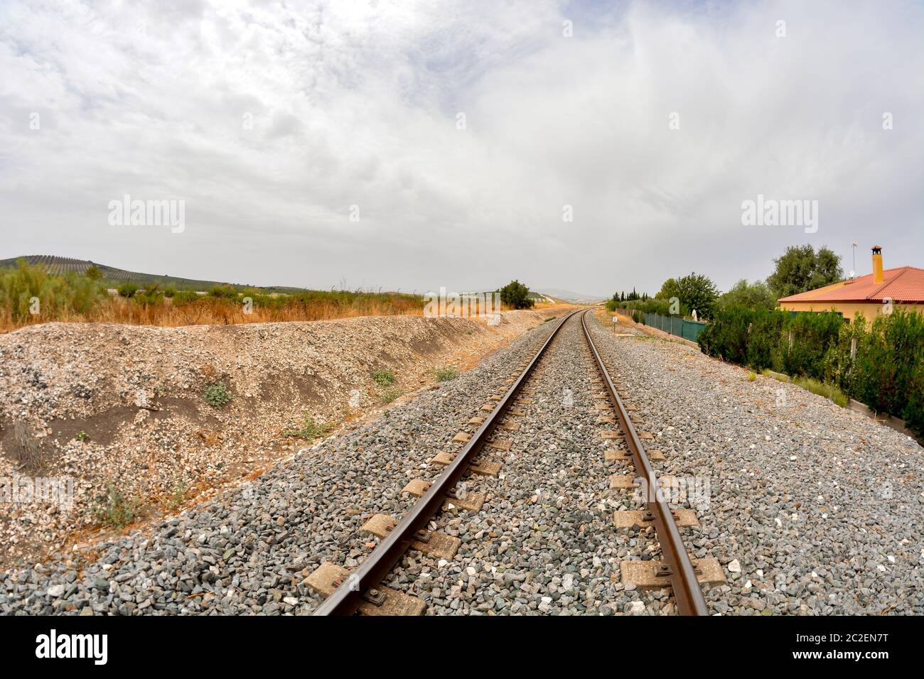 Photo Picture of a Classic Train Rail Road Stock Photo - Alamy