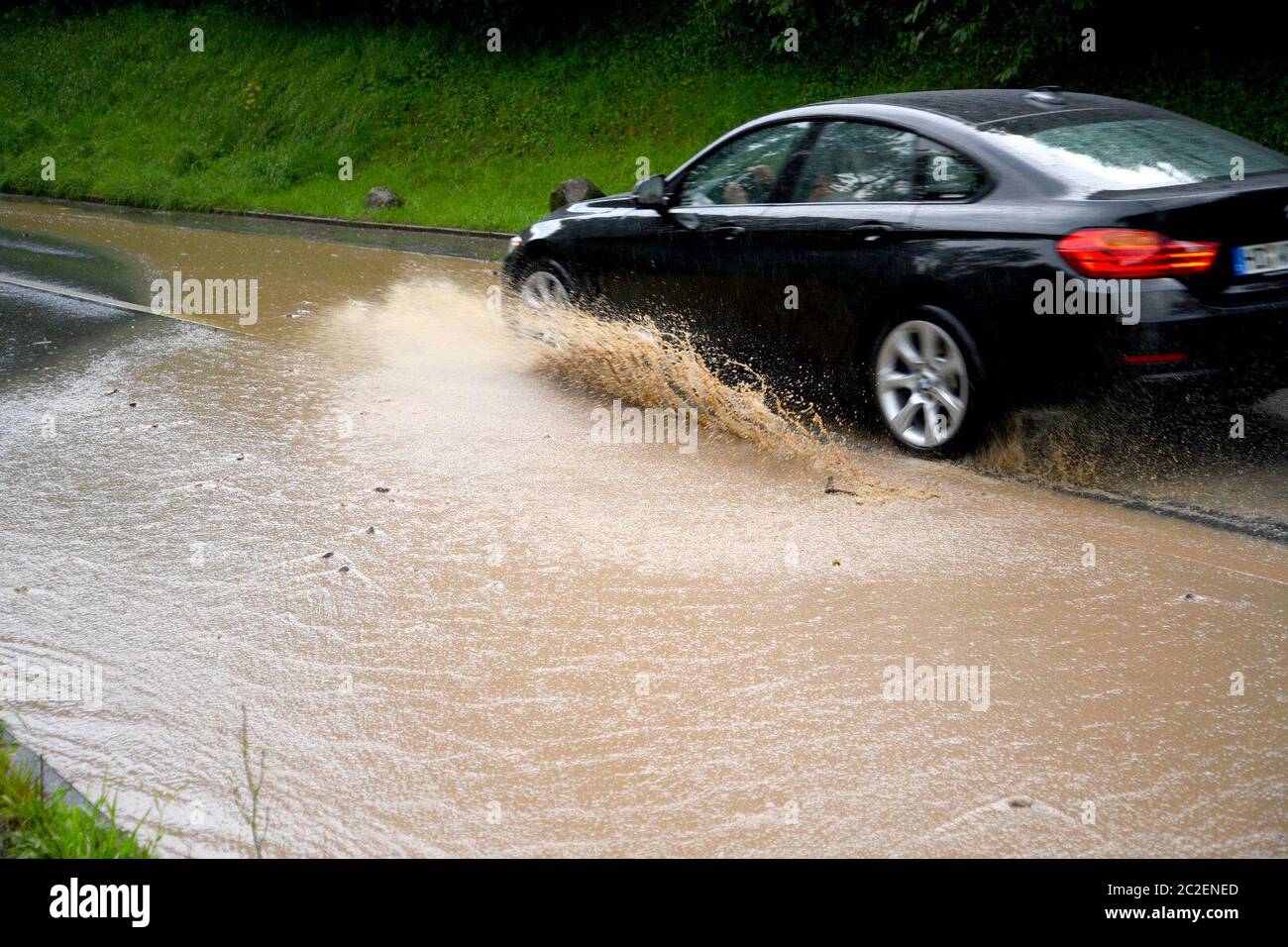 Car drives thunderstorm hi-res stock photography and images - Alamy