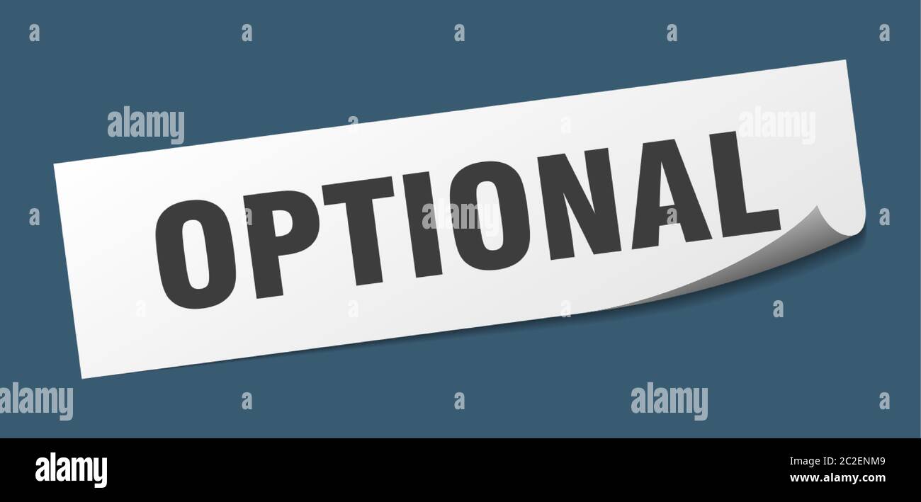 optional sticker. optional square isolated sign. optional label Stock ...
