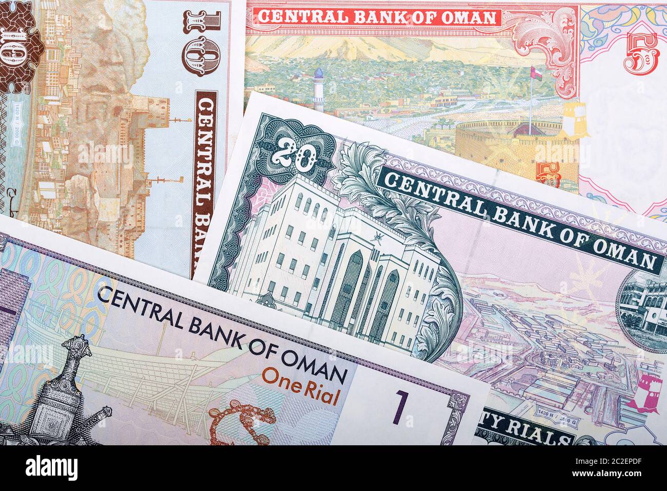 Omani rial a business background Stock Photo - Alamy