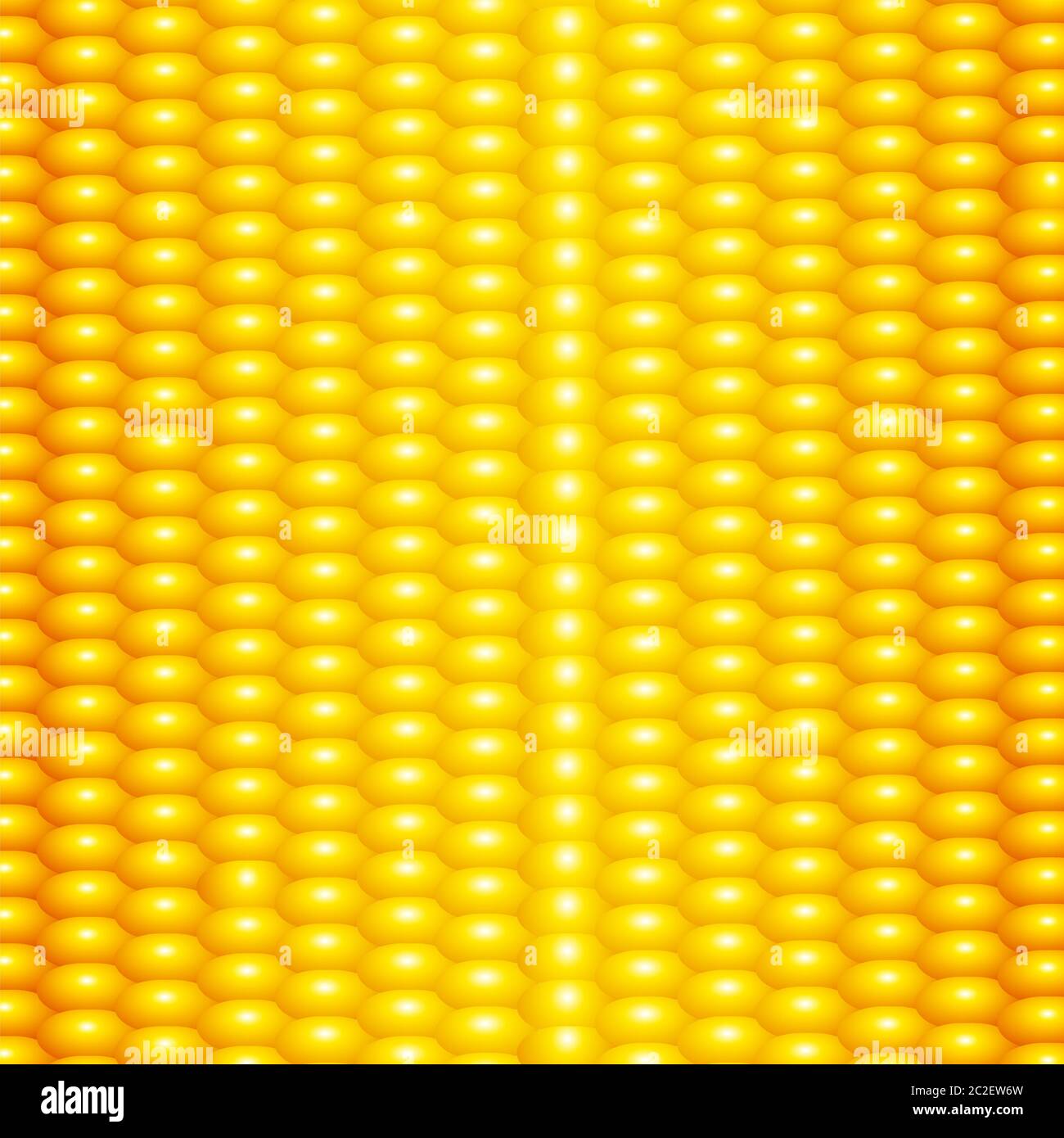 Organic Yellow Fresh Corn Pattern. Natural Gold Sweet Food Background ...