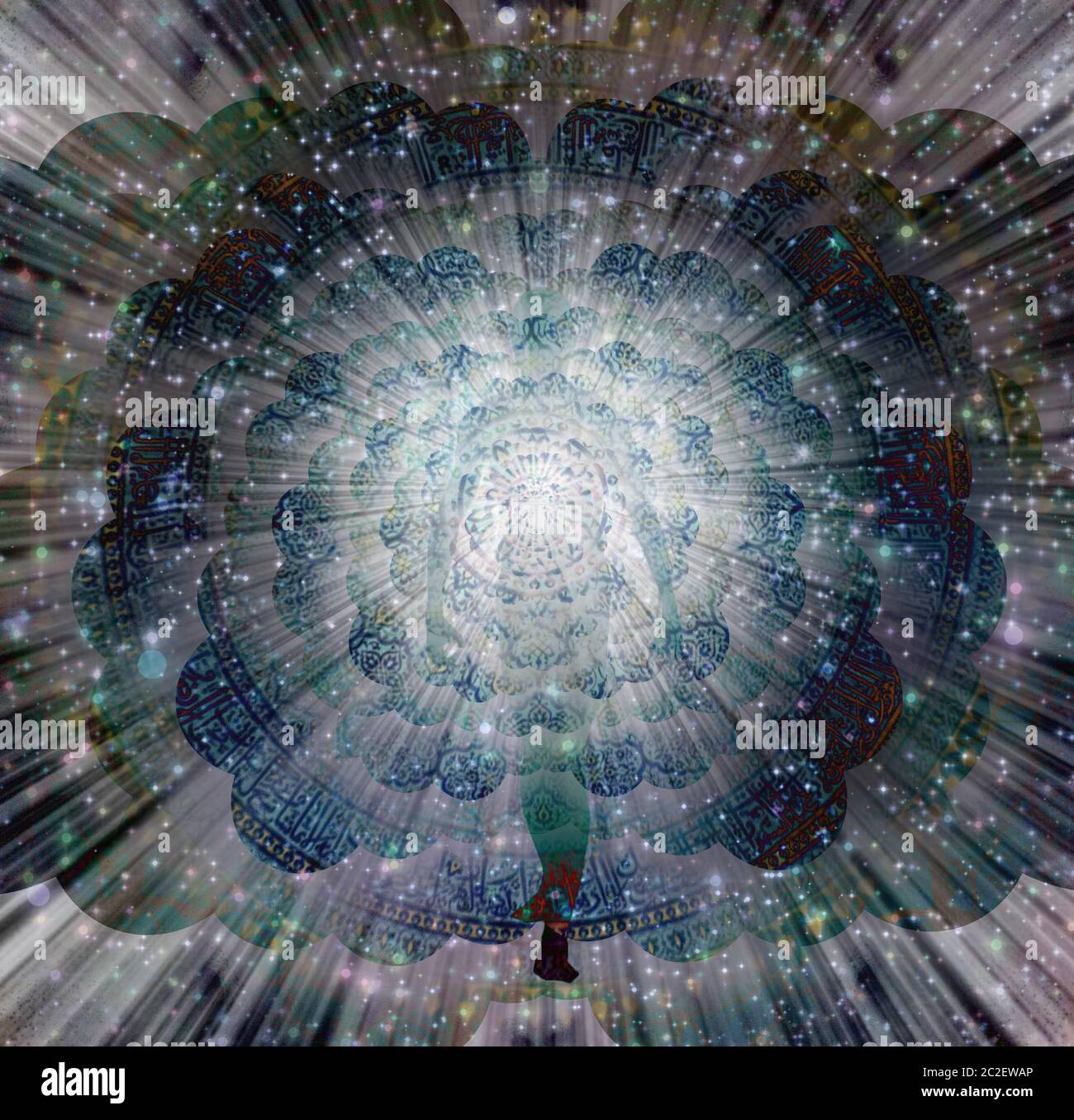 Shining aura and rays of light Stock Photo - Alamy