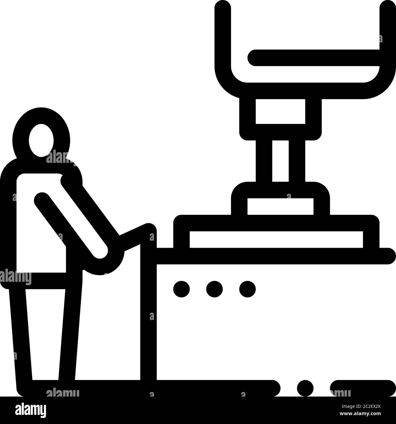 glass making icon vector outline illustration Stock Vector Image & Art ...