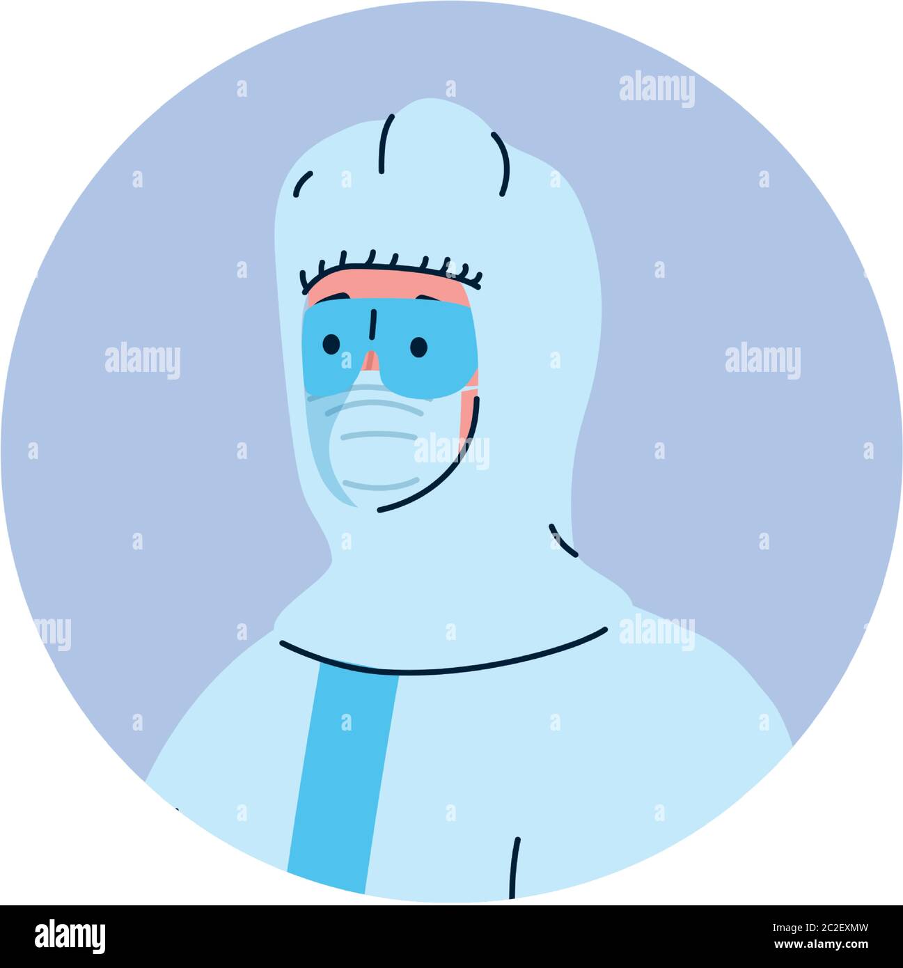 disinfection, person in viral protective suit, specialist in bio and ...