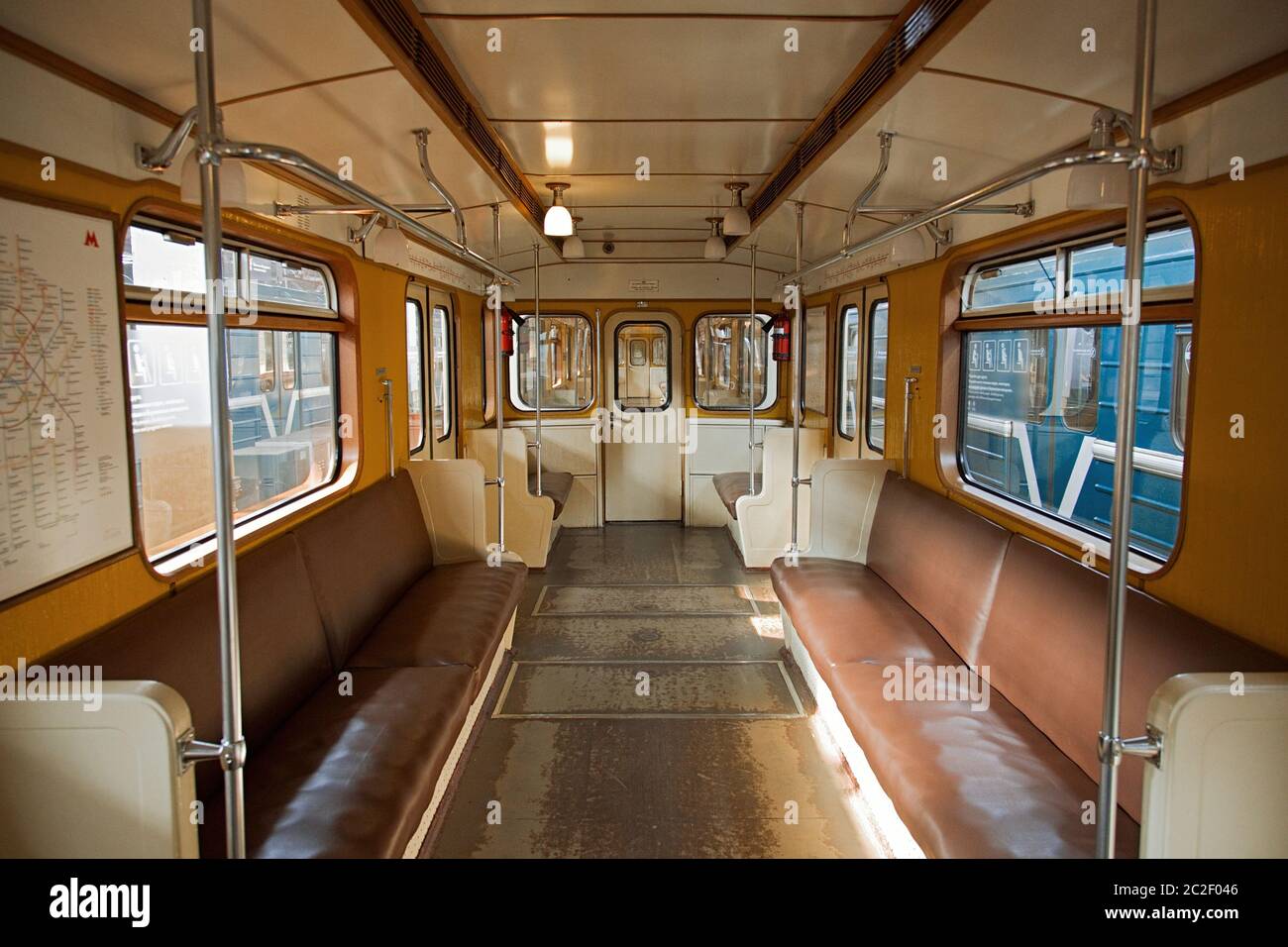 Vintage interior passenger car railroad hi-res stock photography and ...
