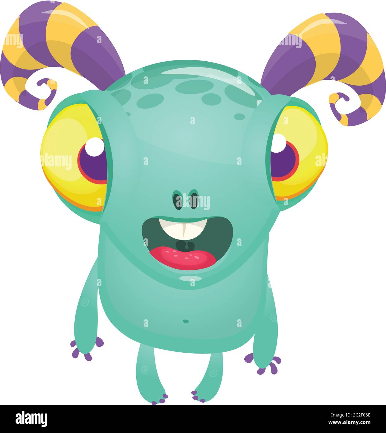 Cartoon monster. Vector illustration isolated Stock Vector Image & Art ...
