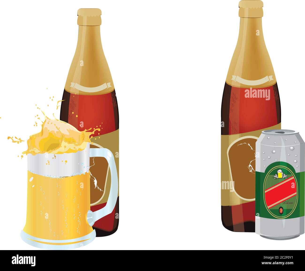Beer bottle and can hi-res stock photography and images - Alamy