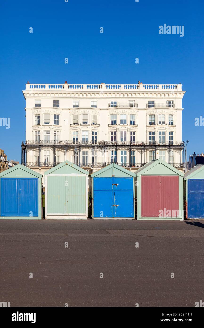 Colorful Brighton beach huts Stock Photo - Alamy