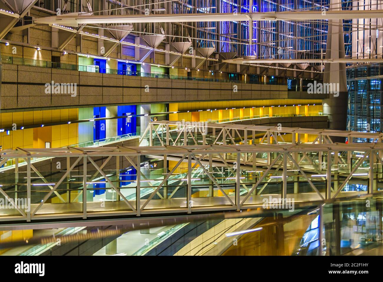 Inside the international forum building hi-res stock photography and ...