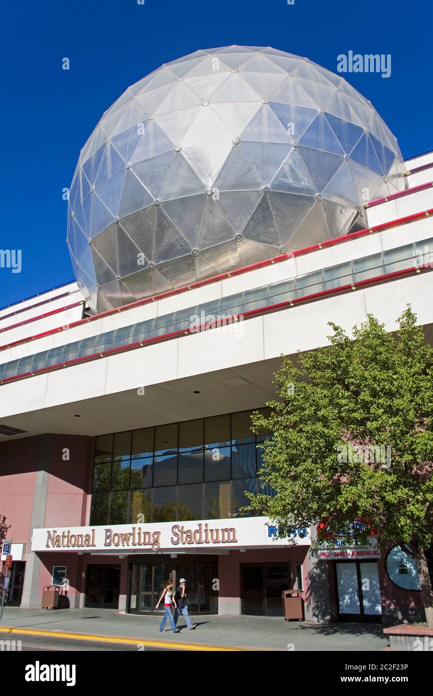 National Bowling Stadium in downtown Reno, Nevada, USA Stock Photo - Alamy