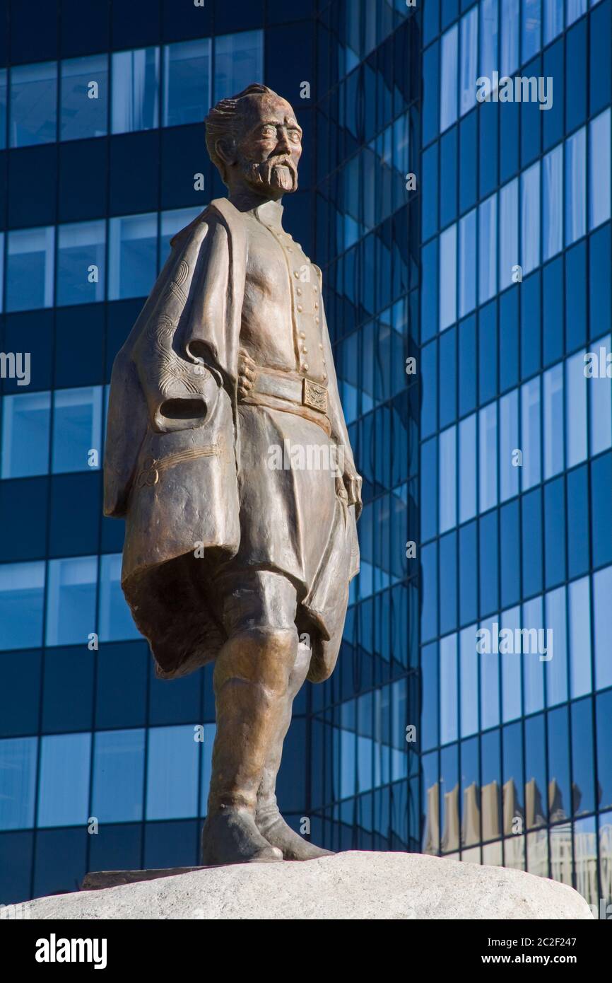 Major General Jesse Lee Reno statue in Powning Veterans Memorial Park ...