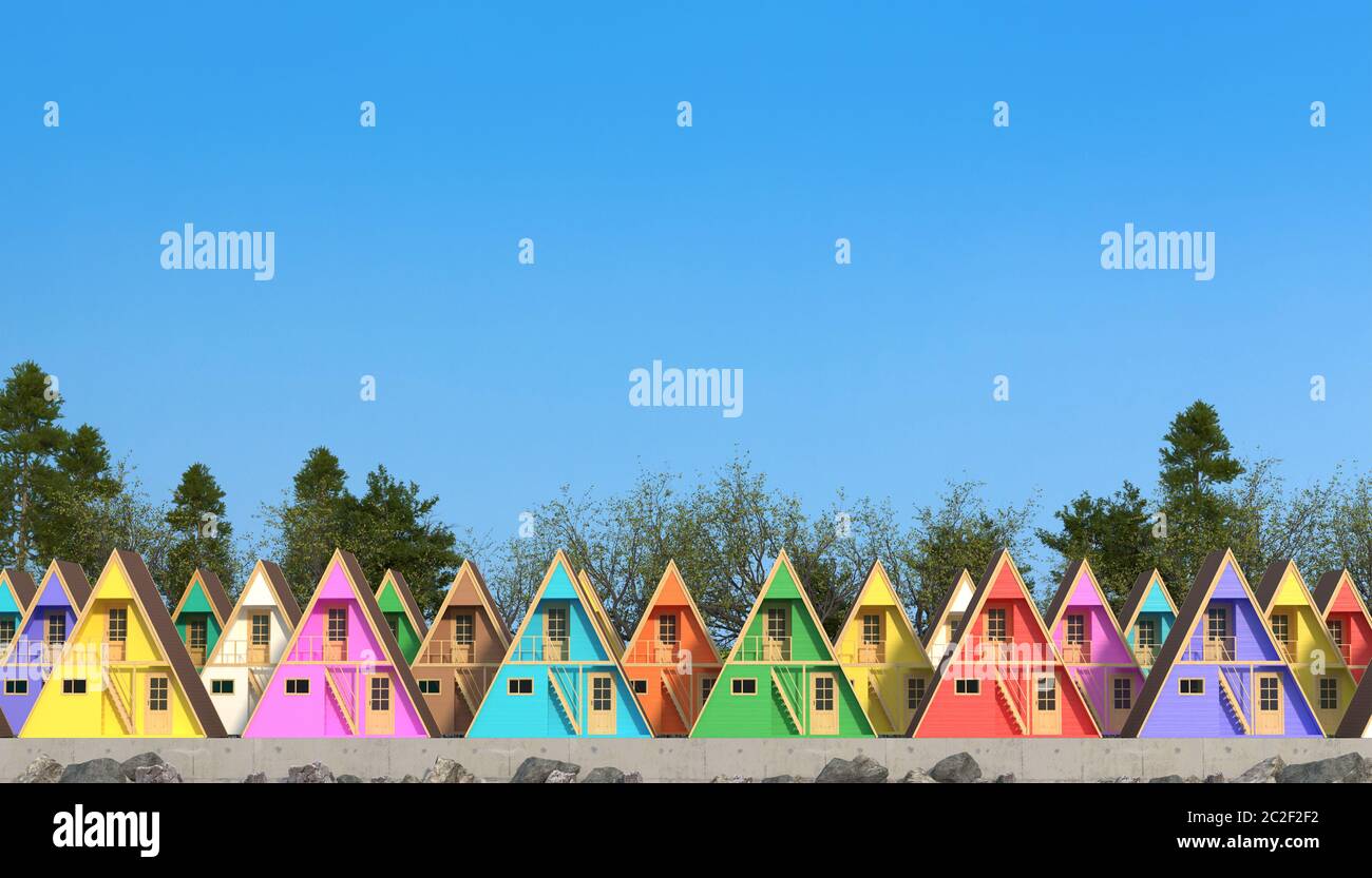 Chalet illustration hi-res stock photography and images - Alamy