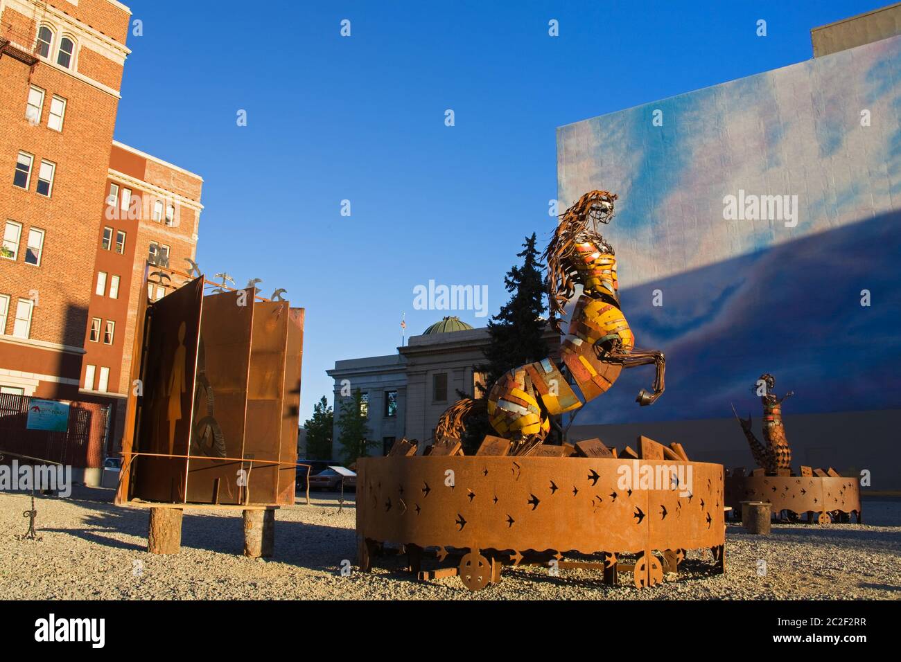 Celtic Forest sculptures by Black Rock arts Foundation, Riverwalk ...